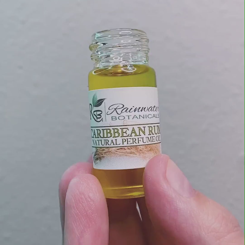 Caribbean Rum natural perfume oil - Rainwater Botanicals